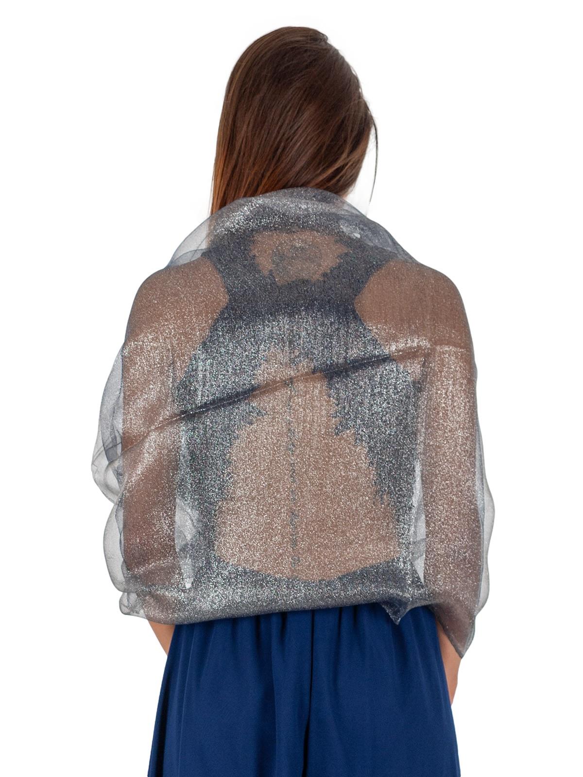 Stola Cerimonia Elegante Lurex Matrimonio Seta E Viscosa