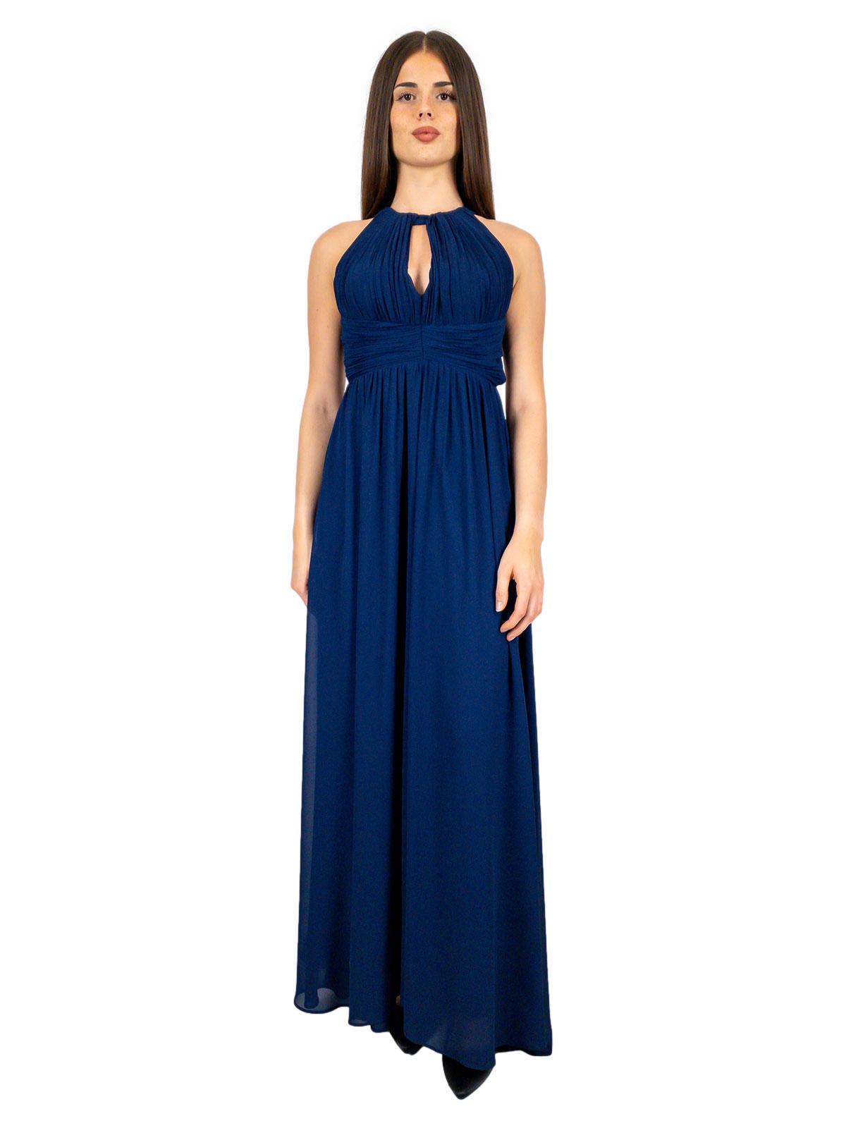 Abito Da Cerimonia Stile Impero Lungo Donna Scollo Americana