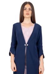 Spolverino Elegante Da Cerimonia Donna Maniche Tre Quarti